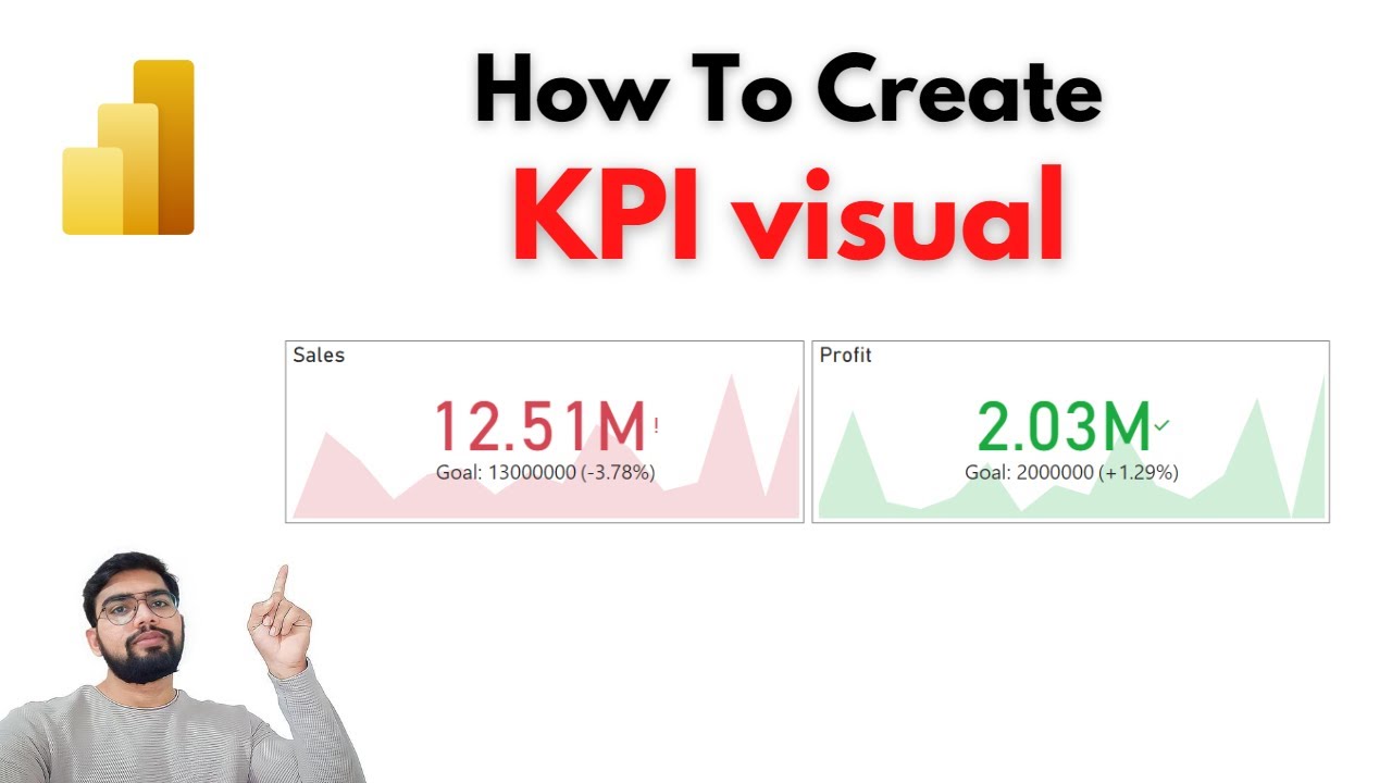 How To Create a KPI visual in Power BI