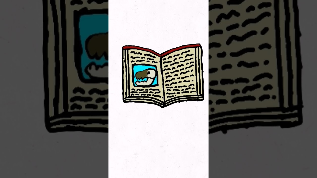 Books... and Imagination #dinosaur #skeleton #drawing #animation