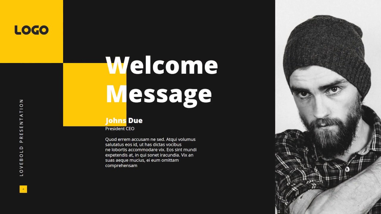 Lovebold Powerpoint Presentation Dark Theme