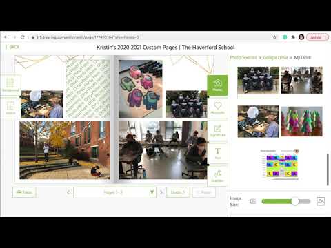 Haverford - Custom Pages in Yearbook