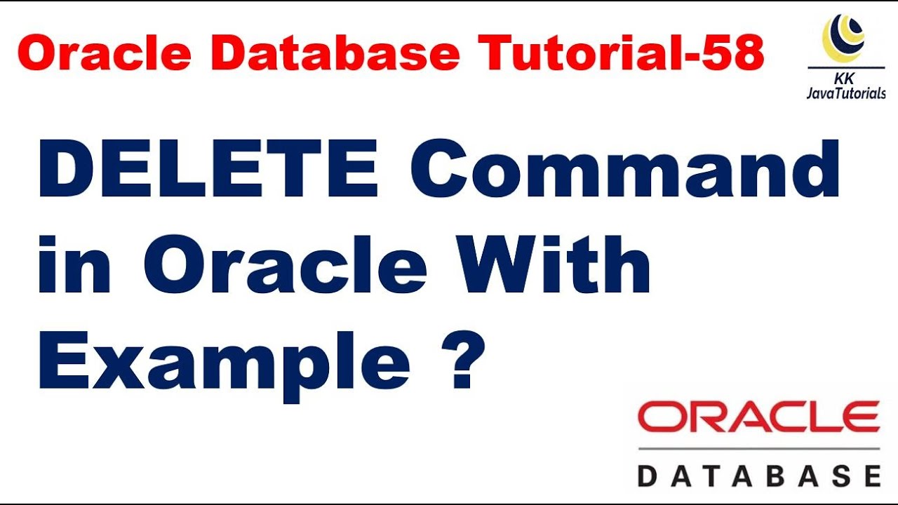 SQL DELETE Command in Oracle With Example || Oracle Database Tutorial