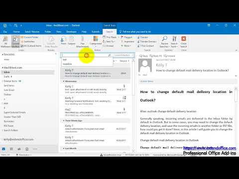 How to search in email messages body / text in Outlook