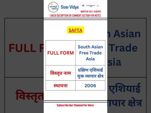 SAFTA Full Form