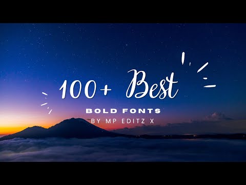 Best 100+ bold text fonts pack | Best bold text font pack | #font #mpcreationx