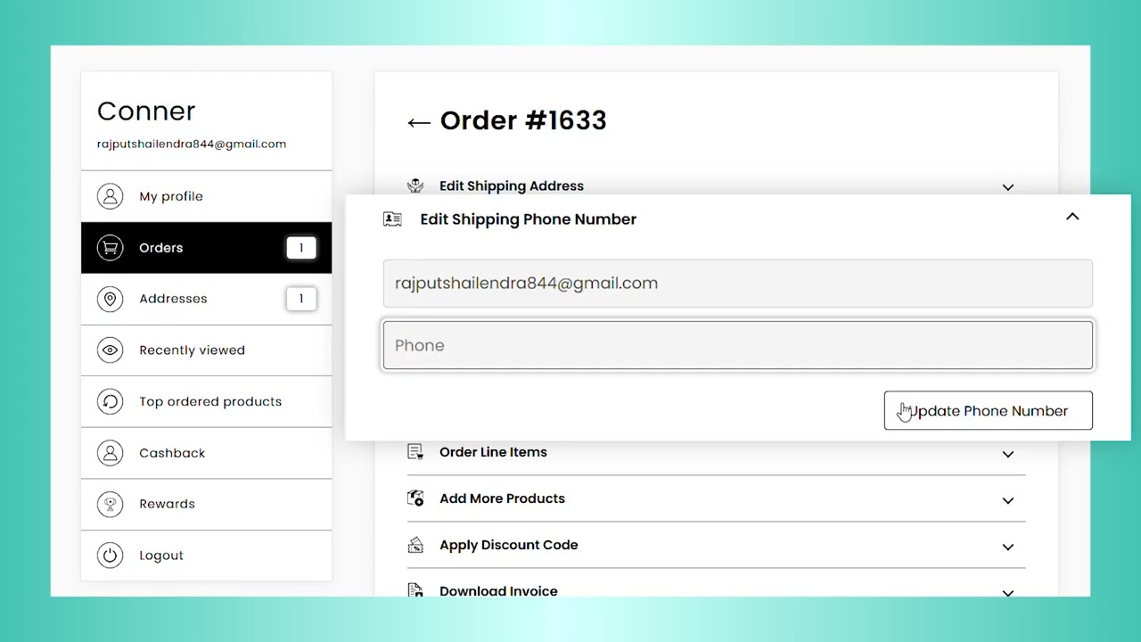 Shopify Order Editing Made Easy | Customer Account Order Management Widget