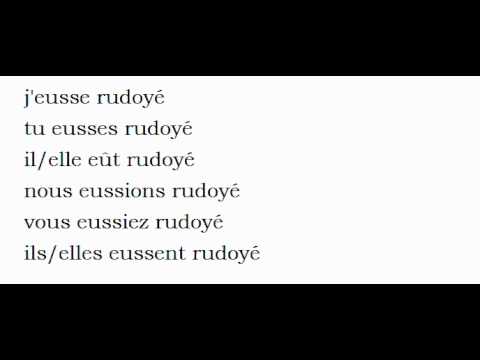 Conjugaison visuelle # Verbe = Rudoyer =