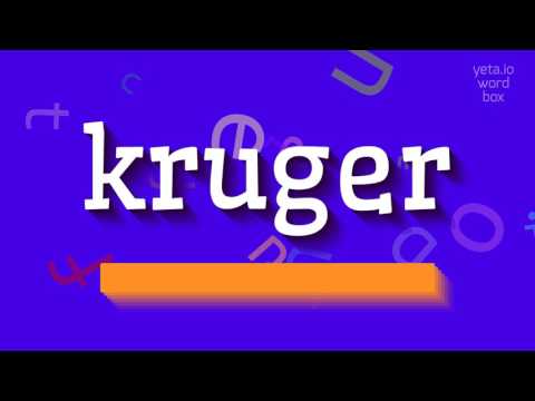 How to say "kruger"! (High Quality Voices)