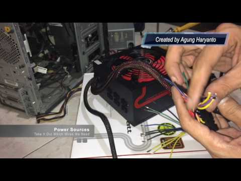 Lenovo Power Supply Upgrade Manually Convert 24 Pin to 14 Pin Connector