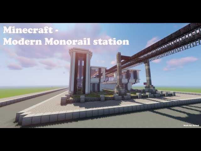 Modern Monorail Station Minecraft Map