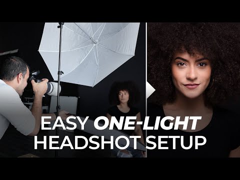 The Easiest One-Light Setup For Professional Headshots