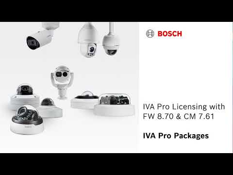 Bosch Security - Video Analytics - IVA Pro Licensing