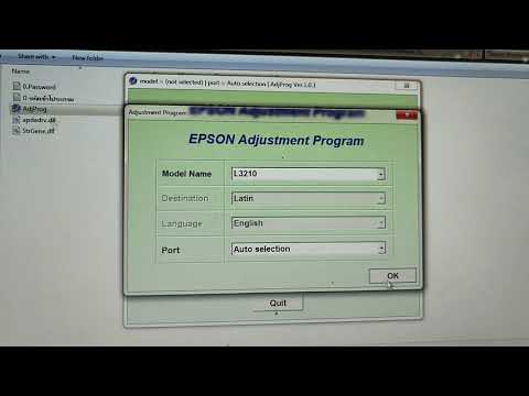 How to reset Epson L3210? Ink pad need service. Resetter is in the description below