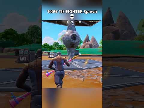 SECRET 100% TIE fighter Spawn in Fortnite Season 3😳 (Chapter 6) #fortnite #foryou #fyp #shortsfeed