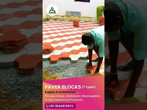 Paver Block (7 Types) for Home & Commercial Flooring Purpose | Paver Block Laying | Installation
