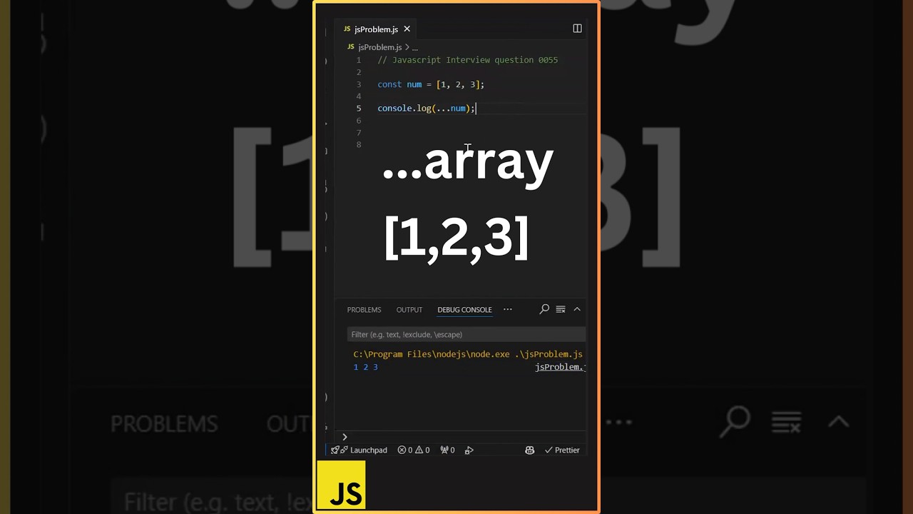 0055 JavaScript Interview questions | #javascript #coding