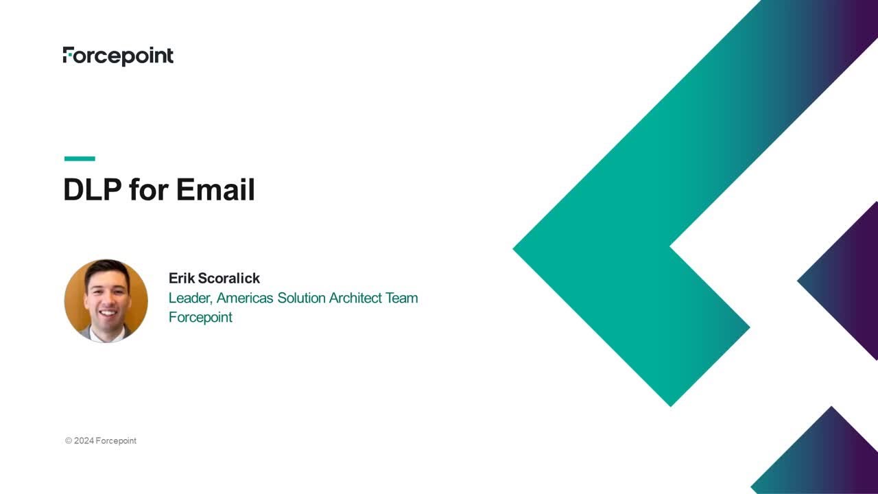 DLP for Cloud  Email Demo | Forcepoint