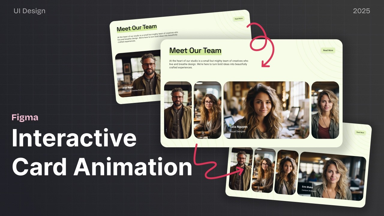 Interactive Card Animation in  Figma - For Beginners
