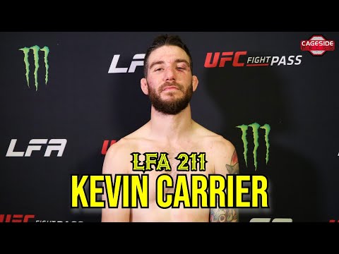 Kevin Carrier On Bouncing Back With Late Submission Victory, "I got to go all or nothing" | LFA 211
