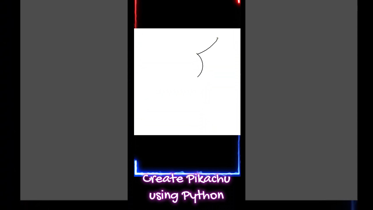 Draw Pikachu using python and Turtle | Project Guru #programming #coding #python