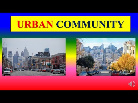 URBAN COMMUNITY - meaning , definition , features , problems