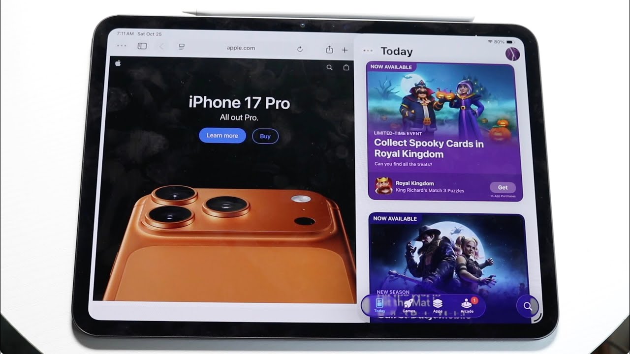 How To Split Screen Multitask On M5 iPad Pro!