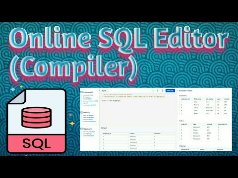 Online SQL Complier or Editor | How to Run SQL Online (without installing) | Run SQL Query online