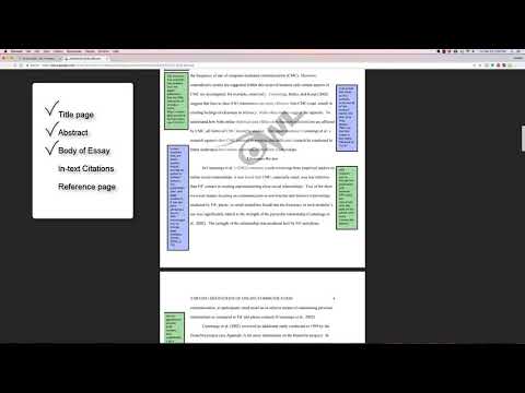 Review of APA Sample Paper on the Purdue OWL