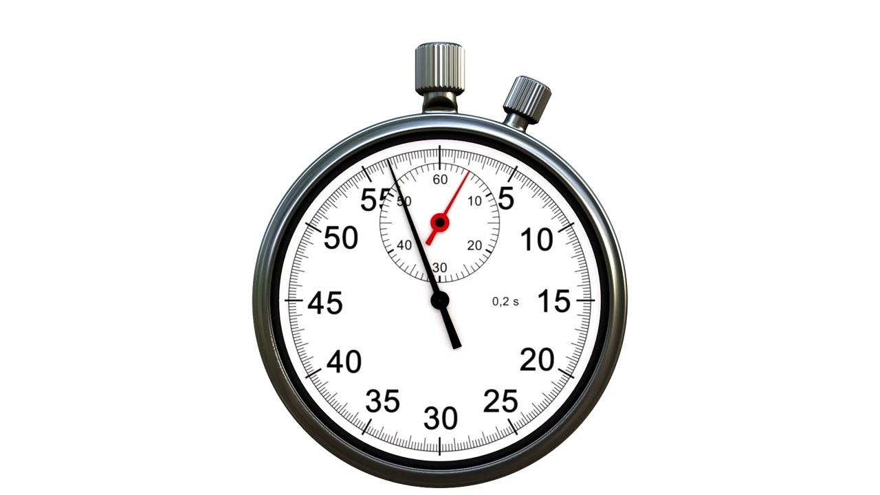 Stopwatch 5 Minutes With Voiceover