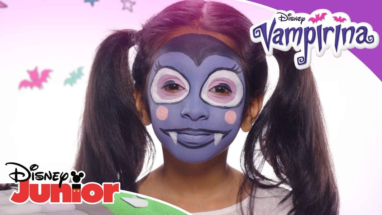 Facepaint Tutorial 🎨 | Vampirina | Disney Junior Arabia