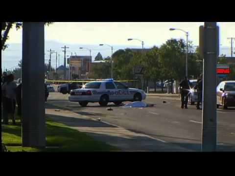 Jaywalking pedestrian killed