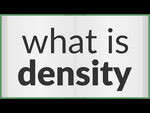 Density | meaning of Density