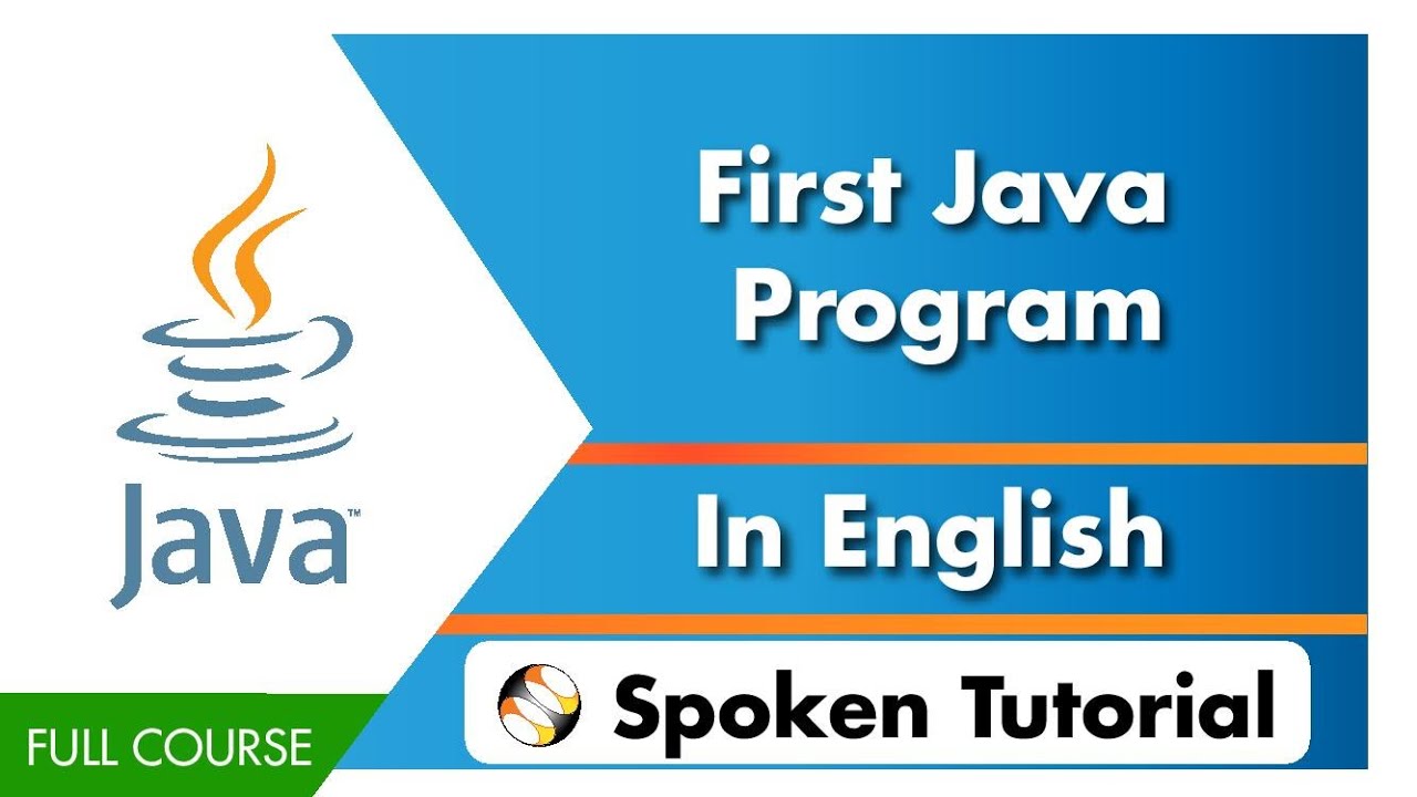 First Java Program - English