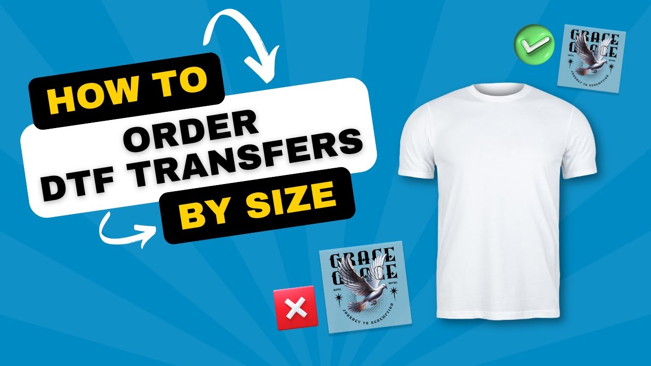 How To Order DTF Transfers By Size In Under 1 Minute | Ninja Transfers