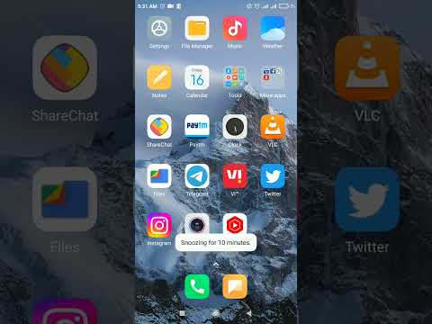 How to snooze an Alarm for 10 Minutes in Redmi 7A MIUI 12.5 version designed by Xiaomi Snooze Alarm
