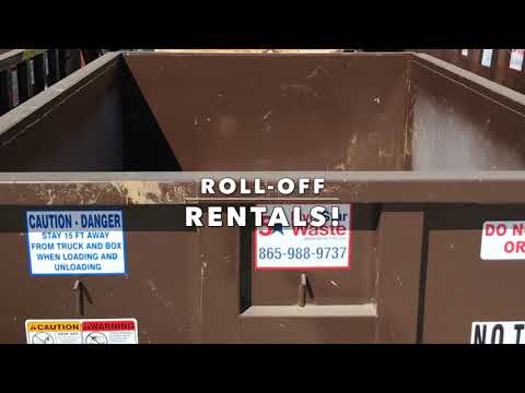 Roll-off Waste Containers and Dumpsters Rentals in EAST TENNESSEE. Bulk trash hauling services.