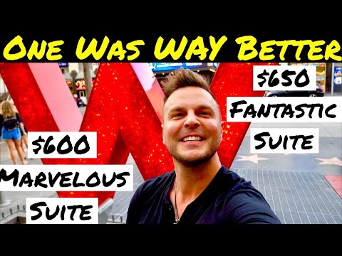 W Hollywood's $600 Fantastic Suite vs W Beverly Hills $650 Marvelous Suite | Coolest Luxury Hotels