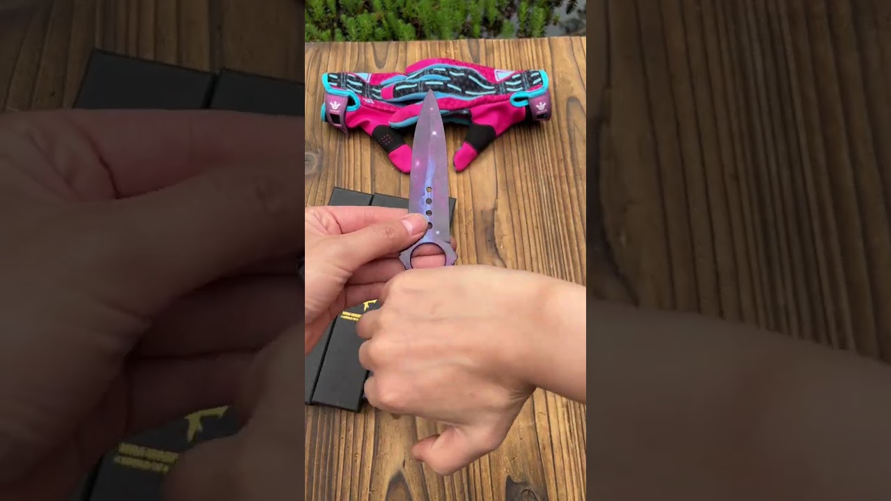 Cs2 Galaxy Skeleton Knife IRL #unboxing  #cs2 #csgo #csgomoments #csgoclips