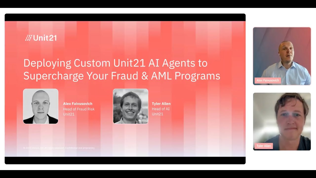Deploy Custom AI Agents for Smarter Fraud & AML Detection | Unit21