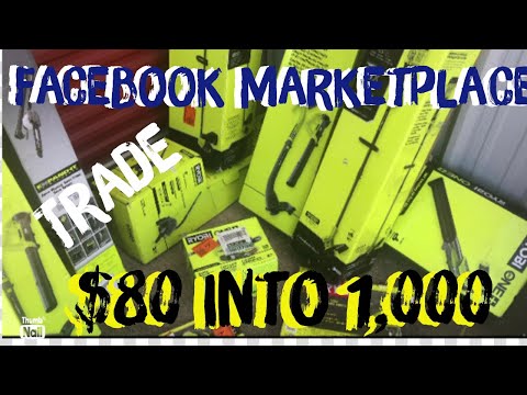 Facebook Marketplace trade ! Huge Ryobi tool score for only $80 invested! #facebook #ryobi #trade