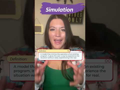 What does simulation mean?