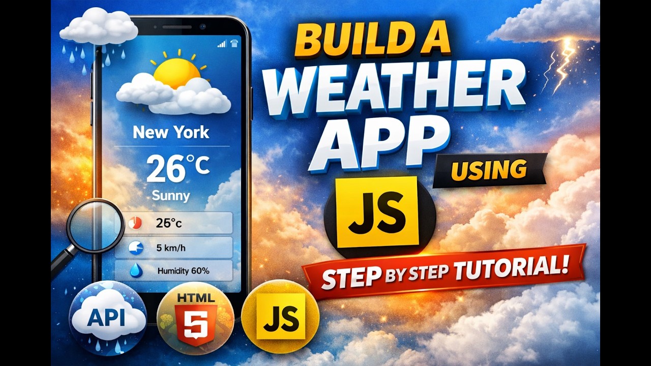 Build a Weather App Using JavaScript | Fetch API Project for Beginners