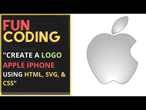 Create a Logo "Apple iPhone" using HTML, SVG and CSS