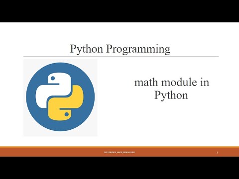 math module in Python