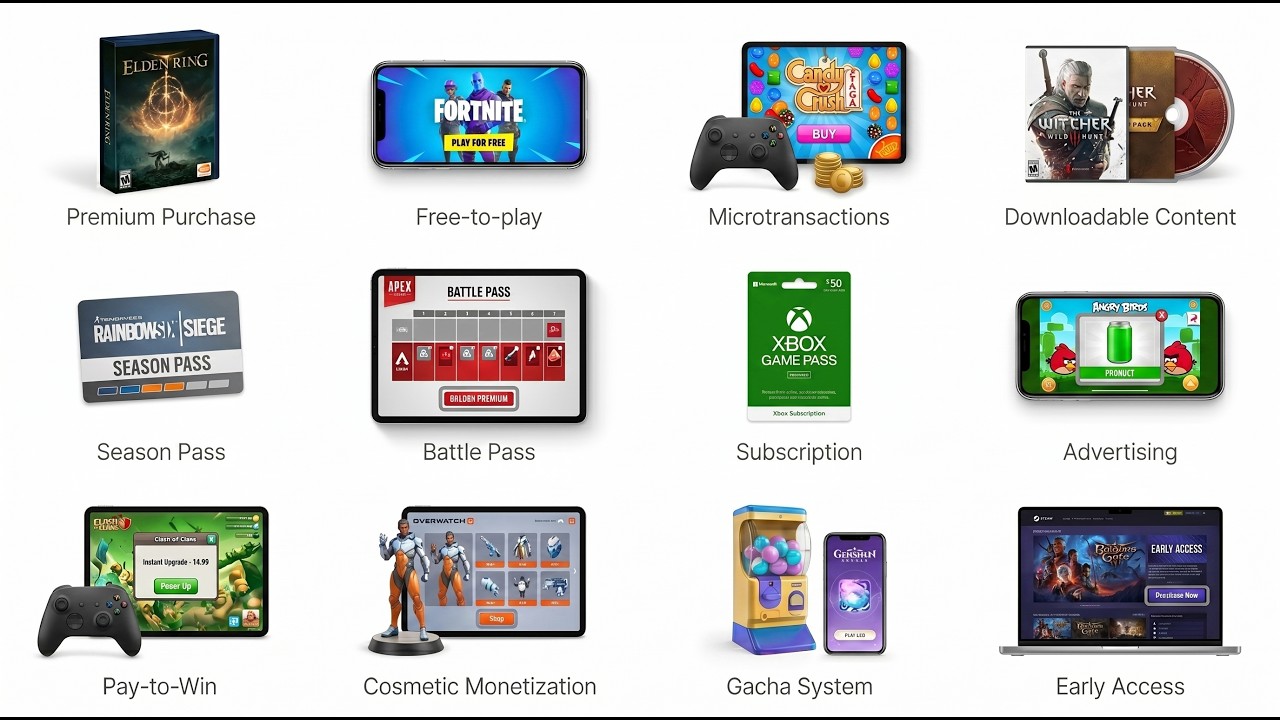 Game Monetization EXPLAINED + How to DESIGN Each Model 💰🎮
