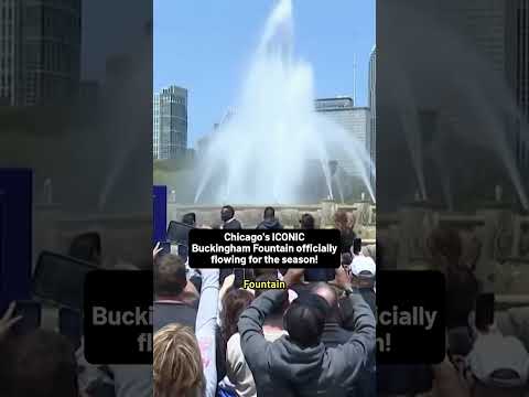 Chicago's ICONIC Buckingham Fountain is flowing for the season!