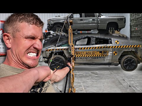 90lb bow VS Cyber Truck 🤯 | BEAST BROADHEADS |