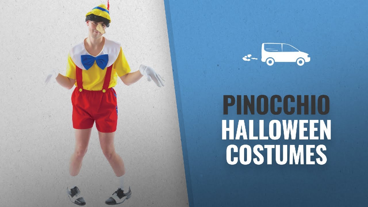 Top 10 Pinocchio Halloween Costumes [2018 Best Sellers]: Adult Pinocchio Fancy Dress Costume Puppet