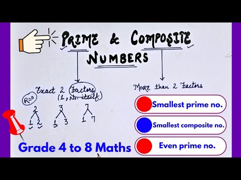 🎯Prime and Composite Numbers || class 4 to 8 maths