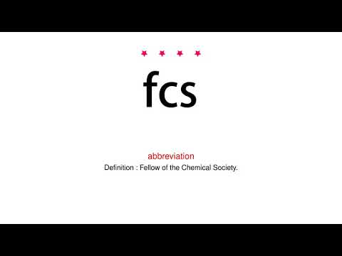 How to pronounce fcs - Vocab Today
