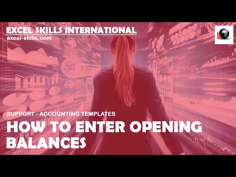 How To Enter Opening Balances In Our Accounting Templates
